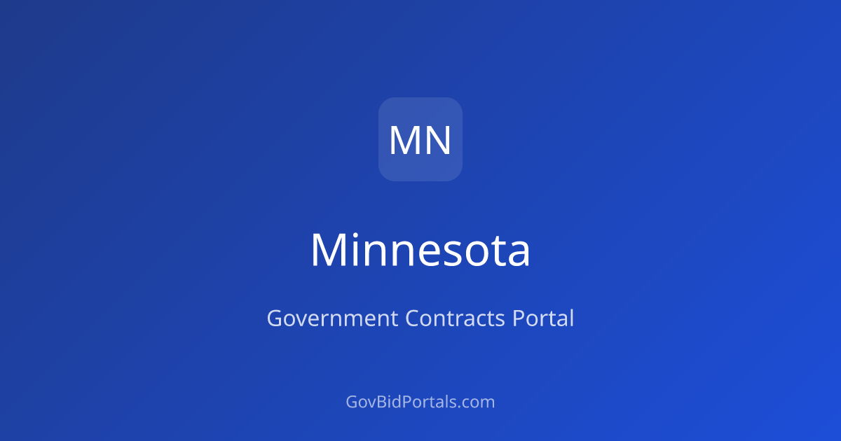 Minnesota Government Contracts Portal | GovBidPortals