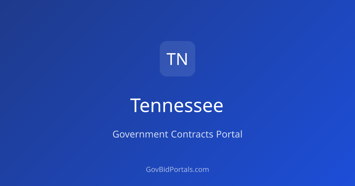 Tennessee Government Contracts Portal | GovBidPortals